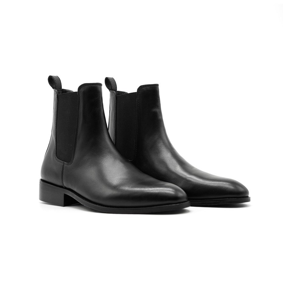Giày da chelsea boots Inichi G1071 da loại tốt, có may đế | Shopee Việt Nam