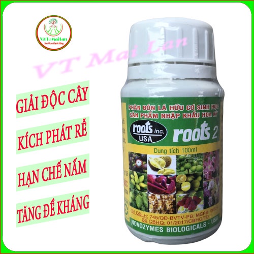 Root 2 USA, phân bón lá hữu cơ, ra rễ, xanh lá nở bụi, đẻ nhánh tốt (1 ...