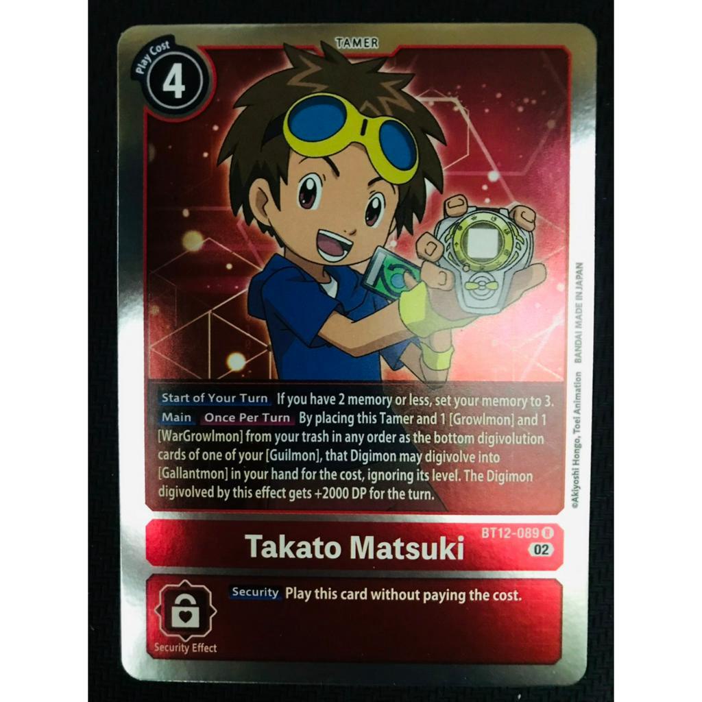 Thẻ bài Digimon BT12-089 - Takato Matsuki - Tamer - Rare | Shopee Việt Nam