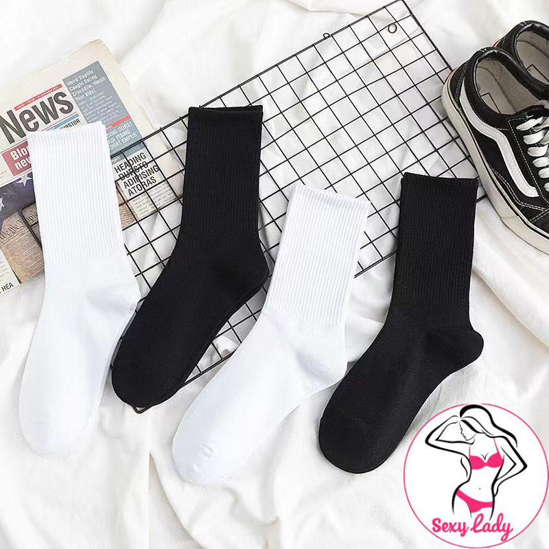 Tất nam cổ cao thể thao, vớ nam cao cấp chất liệu vải Hàn co giãn 4 ...