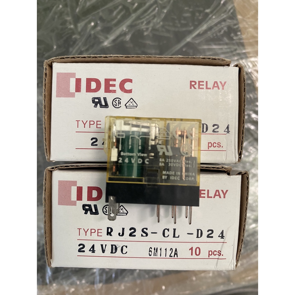 Relay 8 chân dẹt Idec RJ2S-CL-D24: 24VDC 8 chân | Shopee Việt Nam