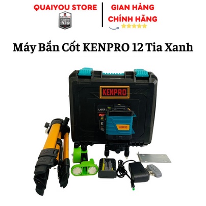 Máy Cân Bằng Laser KenPro 12 Tia Xanh Cân Mực Thăng Bằng Laser, Hàng Chính Hãng - Bảo Hành 6 ...