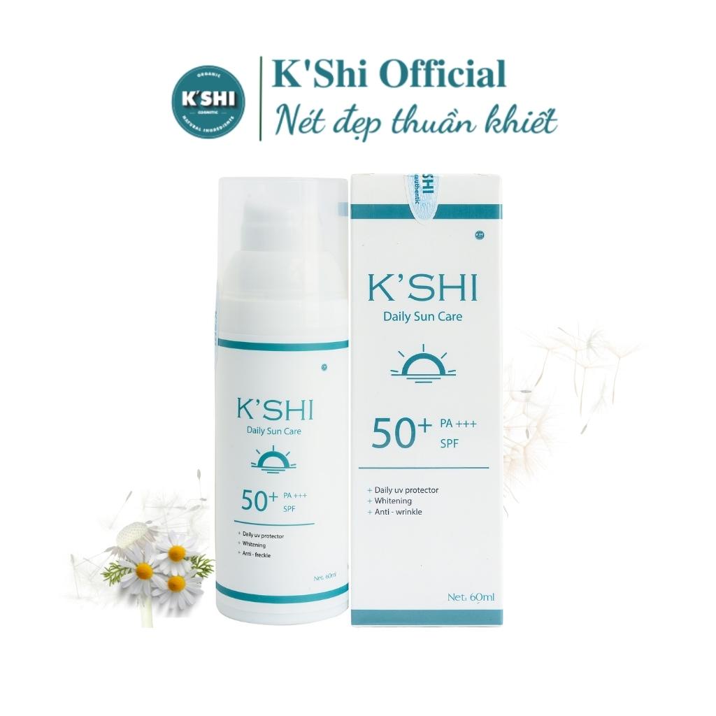 Kem Chống Nắng Cho Da Dầu Mụn K'shi 60ml, Dưỡng Da Trắng Sáng Căng Bóng Mịn Màng Tự Nhiên Từ Hàn ...
