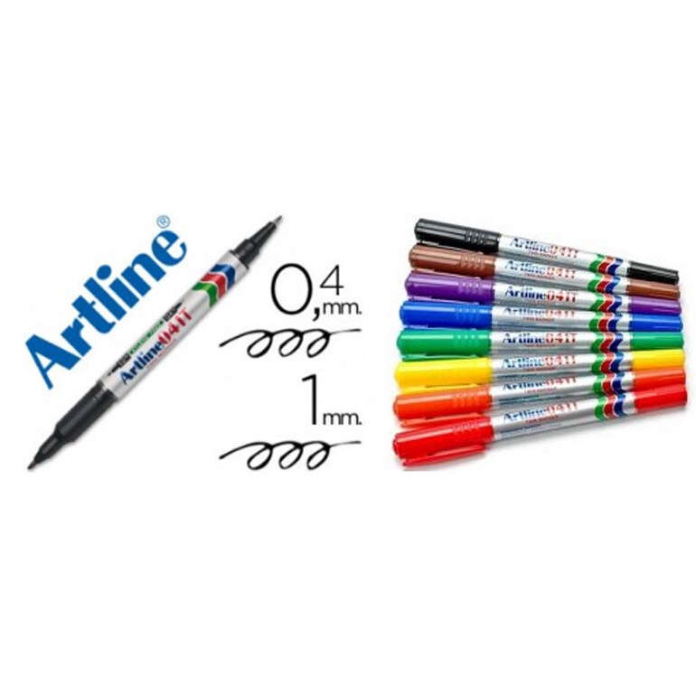 Bút Lông Dầu Nhật Bản 2 Ngòi Artline EK-041T (Mực Nhanh Khô-Không Phai) | Shopee Việt Nam