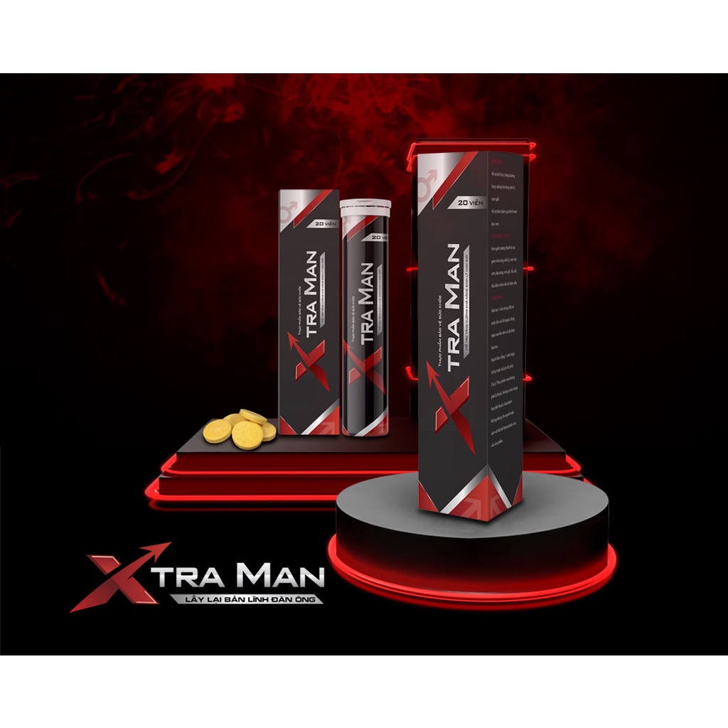 Viên sủi XTRA MAN chính hãng hộp 20 viên | Shopee Việt Nam