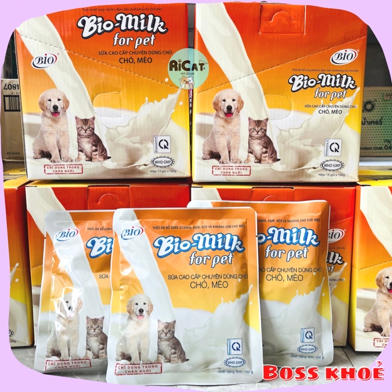 Sữa BIO MILK cho Chó Mèo Túi 100g | Sữa Chó Mèo Bán Chạy Nhất | Shopee ...