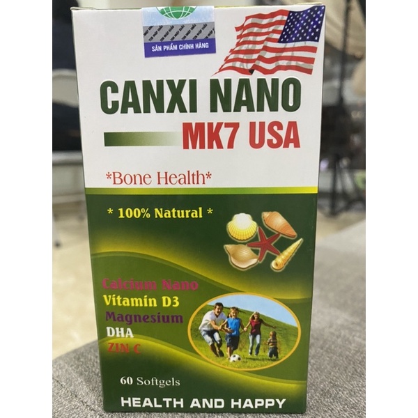 CANXI NANO MK7 USA- Giúp bổ sung sự thiếu hụt Canxi | Shopee Việt Nam