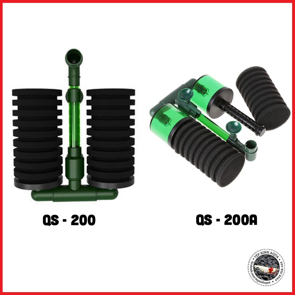[CÓ BÁN HÍT THAY THẾ] Lọc Bio đôi sủi vi sinh cho bể tép cảnh QS100 - QS100A - QS200 - QS200A ...