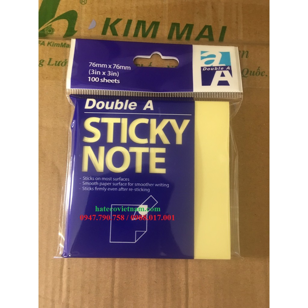 Giấy nhắn DoubleA 3x3 (76x76mm) - Giấy note | Shopee Việt Nam