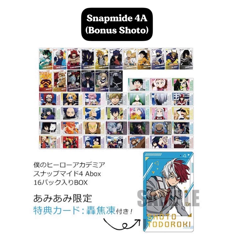 [Nekonii] Snapmide MHA My hero Academia Ver 1, 2, 3A, 3B, 4A | Shopee ...