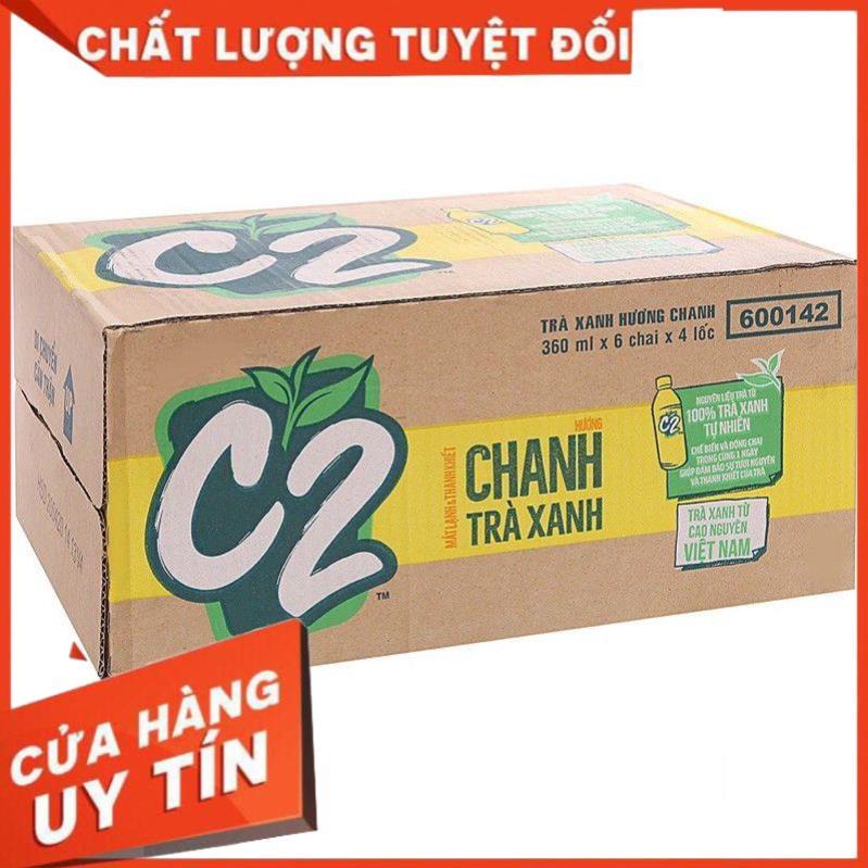 trà C2 hương chanh và vị Táo thùng 24 chai × 360ml | Shopee Việt Nam