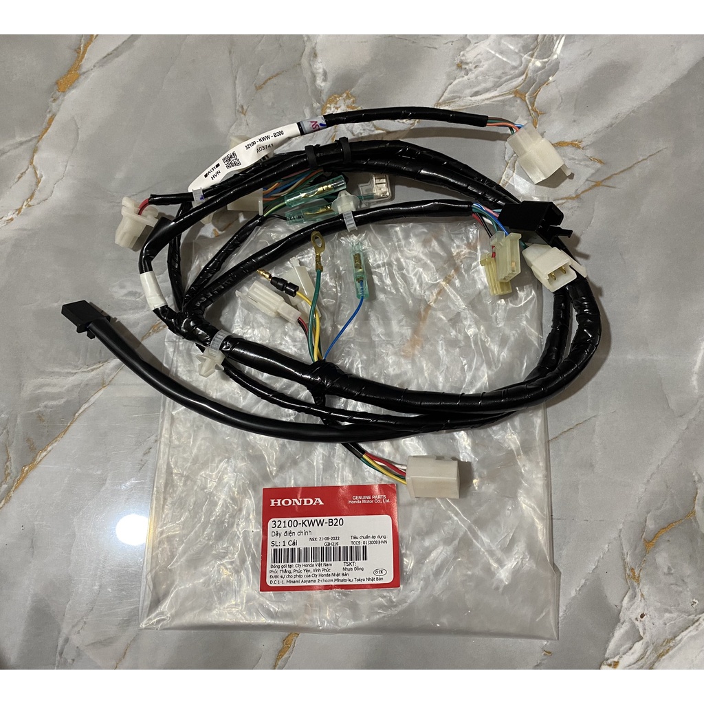 Dây điện chính HONDA WAVE S110, RS110, RSX110. (32100KWWB20) | Shopee ...