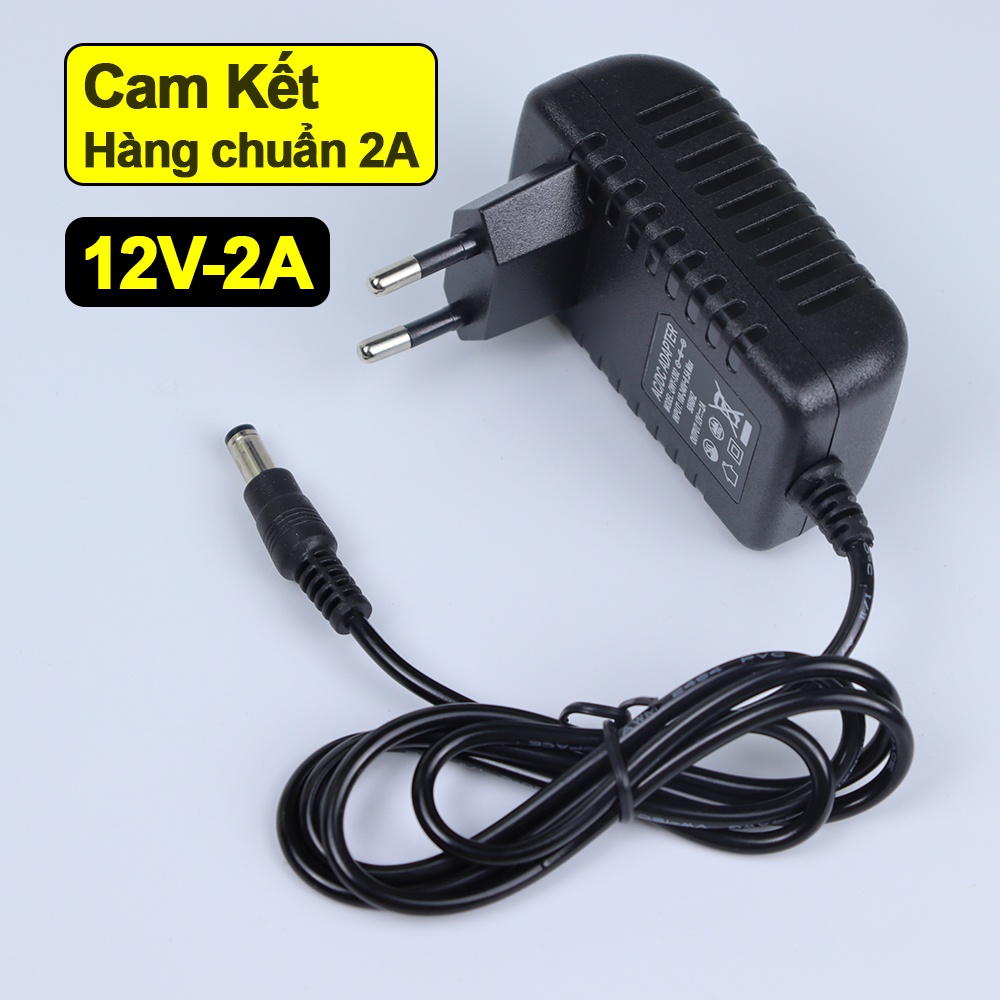 Nguồn 12V 2A chân to 5.5mm Adapter AC/DC Bộ đổi nguồn hàng chuẩn đủ dòng đủ công suất | Shopee ...