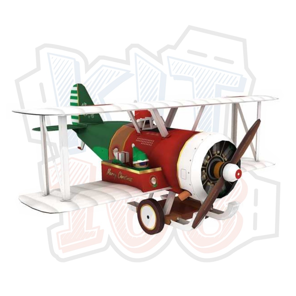 Mô hình giấy Giáng Sinh Christmas Noel Santa Biplane | Shopee Việt Nam
