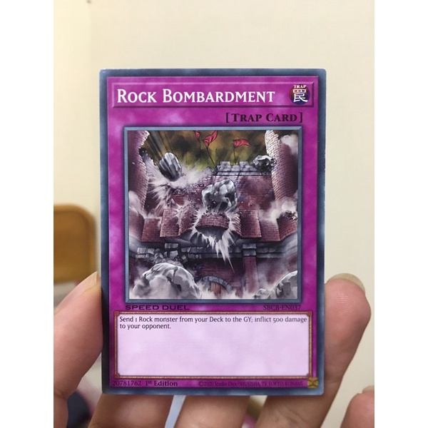 Thẻ bài Yugioh Rock Bombardment | Shopee Việt Nam