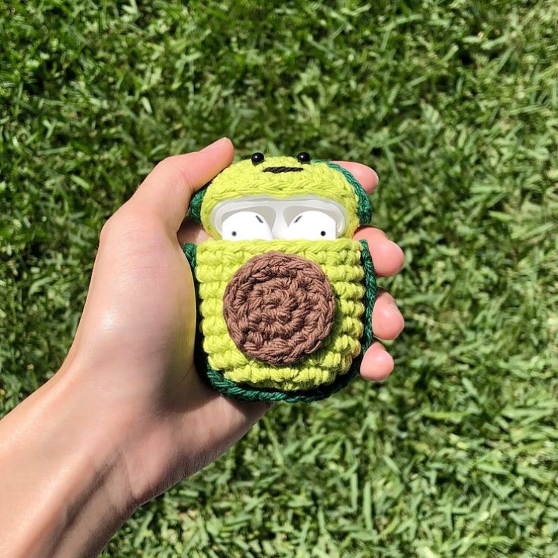 Vỏ ốp airpod 1/2/3/pro bằng len_handmade( nhiều mẫu) | Shopee Việt Nam