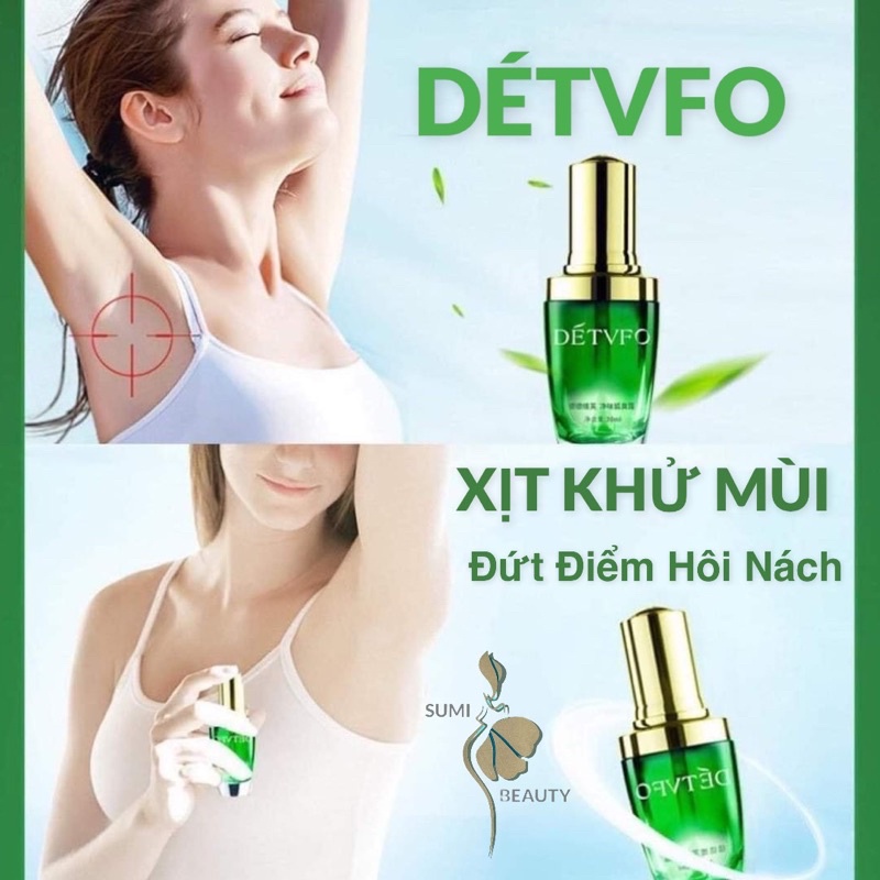 Xịt Khử Mùi Hôi Nách Hôi Chân DÉTVFO 30ml Chính Hãng - Ngăn Tiết Mồ Hôi Lưu Huong Thơm Mát Cả ...