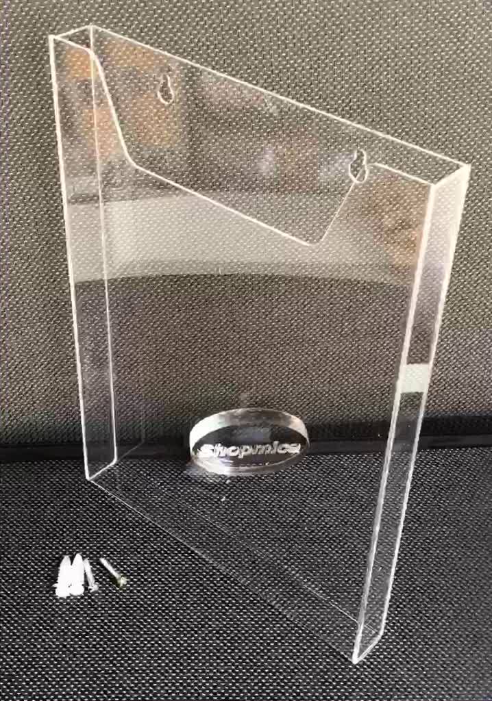 Khay Kệ Treo Tường Đựng Giấy, Tờ Rơi Mica Trong Suốt Cỡ A3, A4, A5, A6 ...