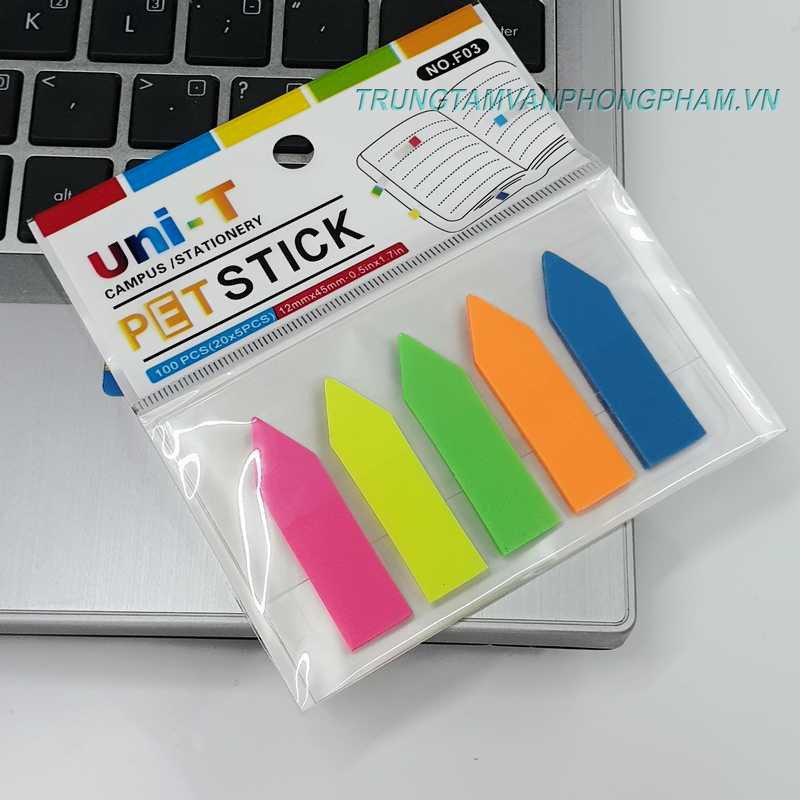 Note nhựa 5 màu mũi tên Pronoti 45502, suremark SQ6675, Deli A104 A105 ...
