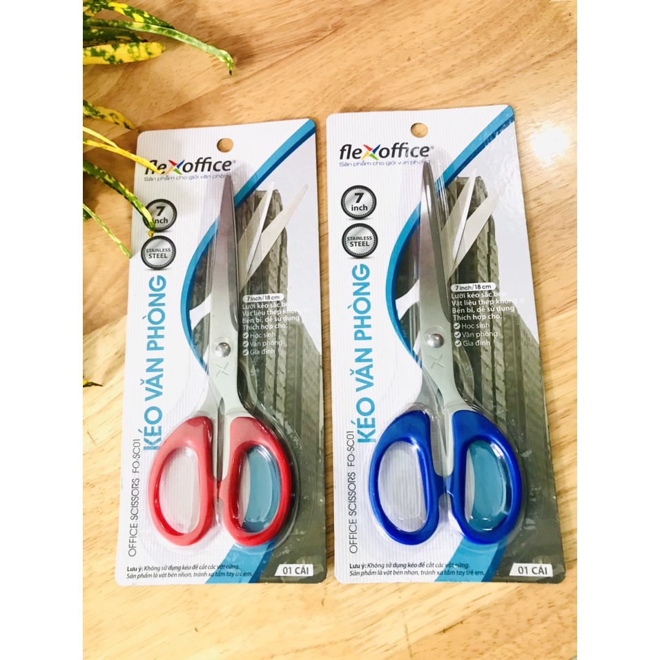 Kéo văn phòng FO-SC01 Thiên Long, dài 18cm | Shopee Việt Nam