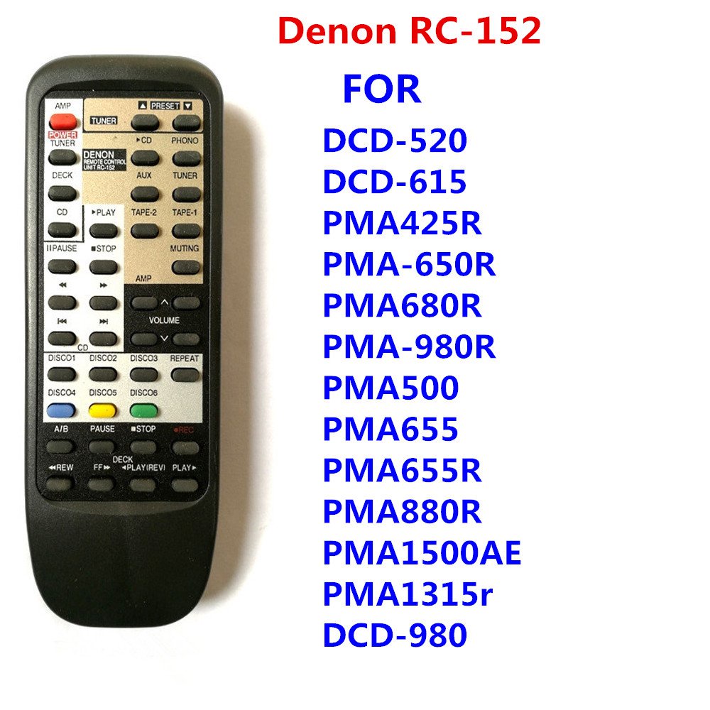 Denon RC-152 Sử Dụng Cho Denon DCD520 DCD615 PMA425R PMA650R PMA680R ...