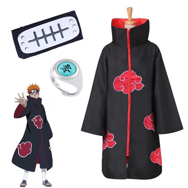 Áo choàng hóa trang nhân vật Akatsuki trong anime Naruto | Shopee Việt Nam