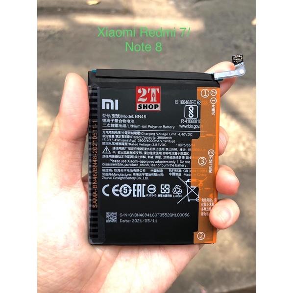 PIN XIAOMI REDMI 7/ REDMI NOTE 8 ZIN CHUẨN (BN46), DUNG LƯỢNG 4000MAH ...