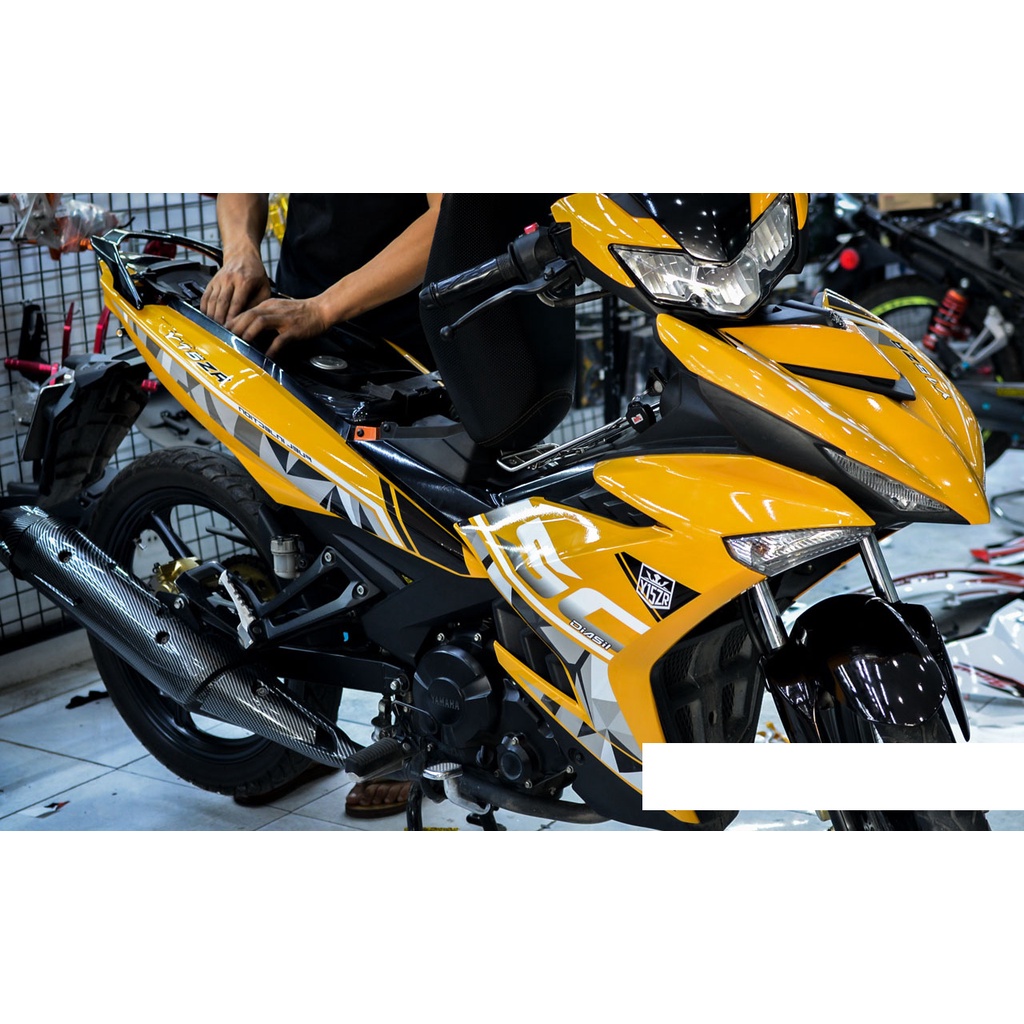 Tem trùm exciter 150 vàng đen, tem exciter 150, team trùm exciter 150 ...