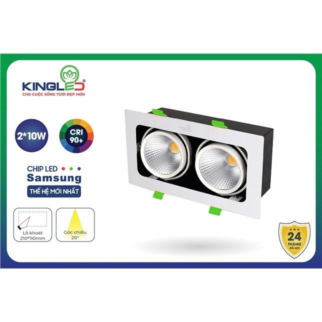 ĐÈN LED VUÔNG ÂM TRẦN SPOTLIGHT KINGLED | Shopee Việt Nam
