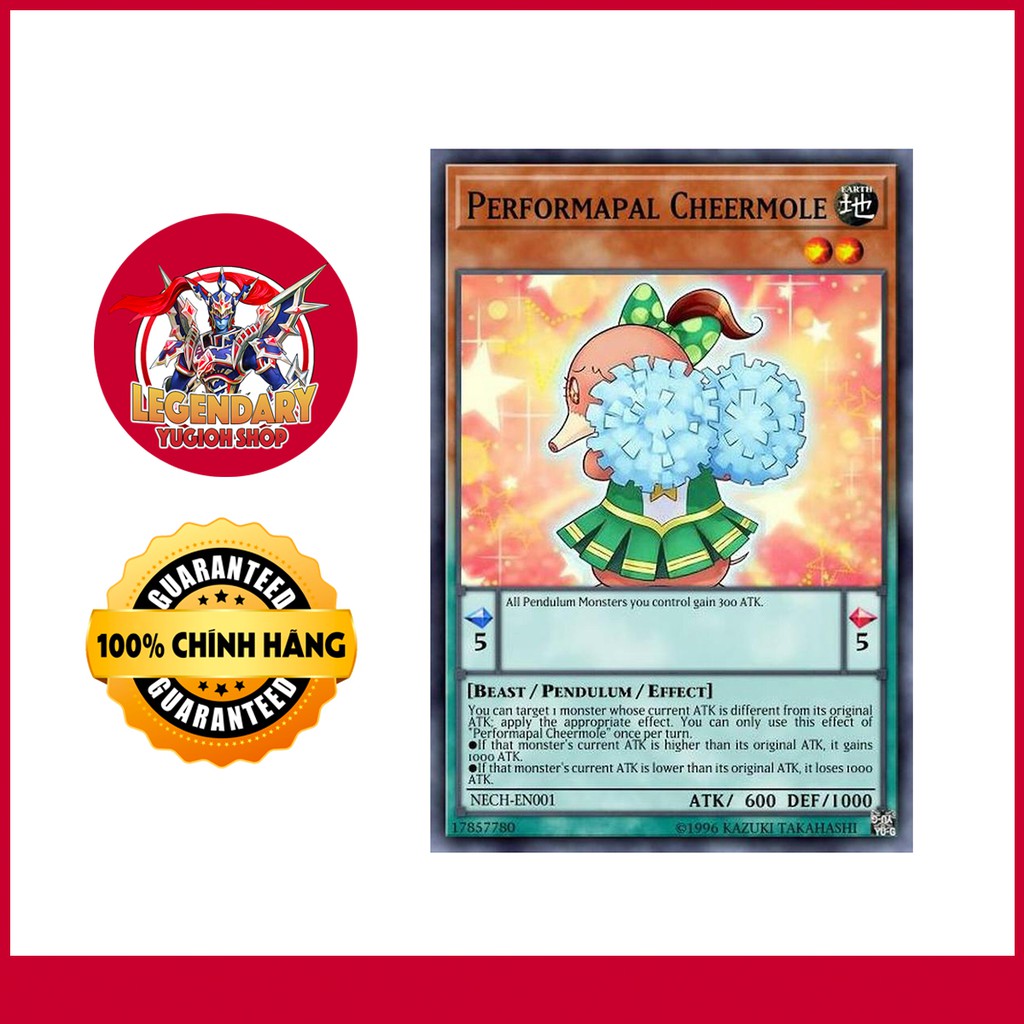 [EN-JP][Thẻ Bài Yugioh Chính Hãng] Performapal Cheermole | Shopee Việt Nam