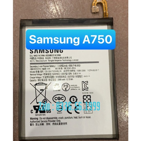 Pin Samsung A10 / M10 / A750 model EB-BA750ABU lắp chung | Shopee Việt Nam
