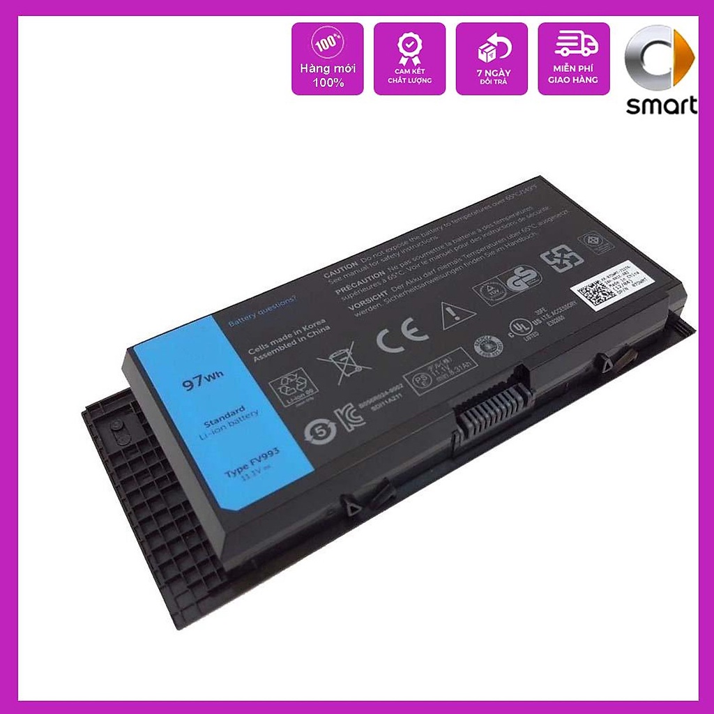 Pin Laptop DELL PRECISION m4700 M4800 M6800 M6600 - 97W - Pin Zin ...