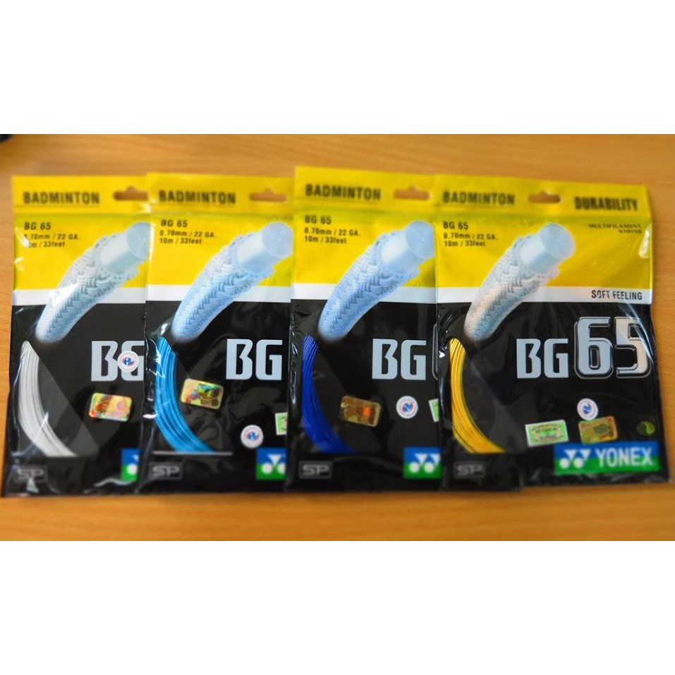 Dây căng vợt cầu lông Yonex BG65 Ti (4 tem Xanh Blue) | Shopee Việt Nam