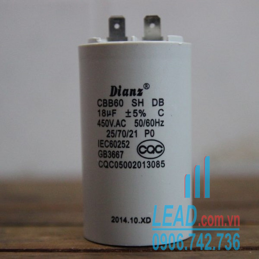 Tụ điện Dianz CBB60 18uF/450VAC | Shopee Việt Nam