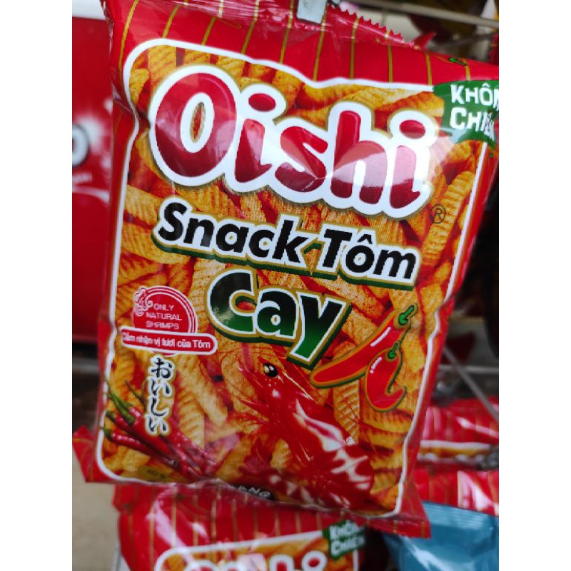 2 gói Bim bim Oishi vị Snack tôm cay 32g | Shopee Việt Nam