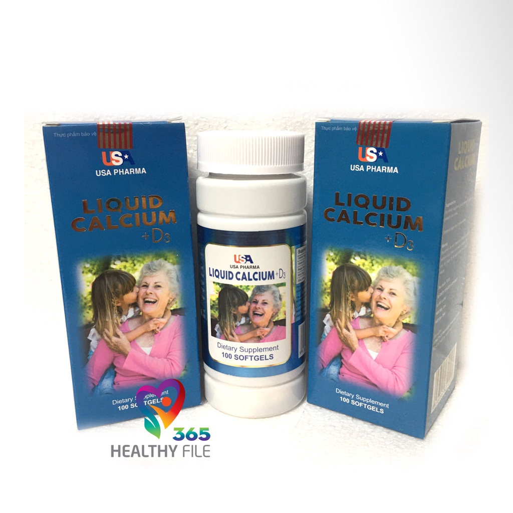 VIÊN UỐNG BỔ SUNG CANXI LIQUID CALCIUM +D3 - BỔ SUNG CANXI NANO VÀ D3 ...