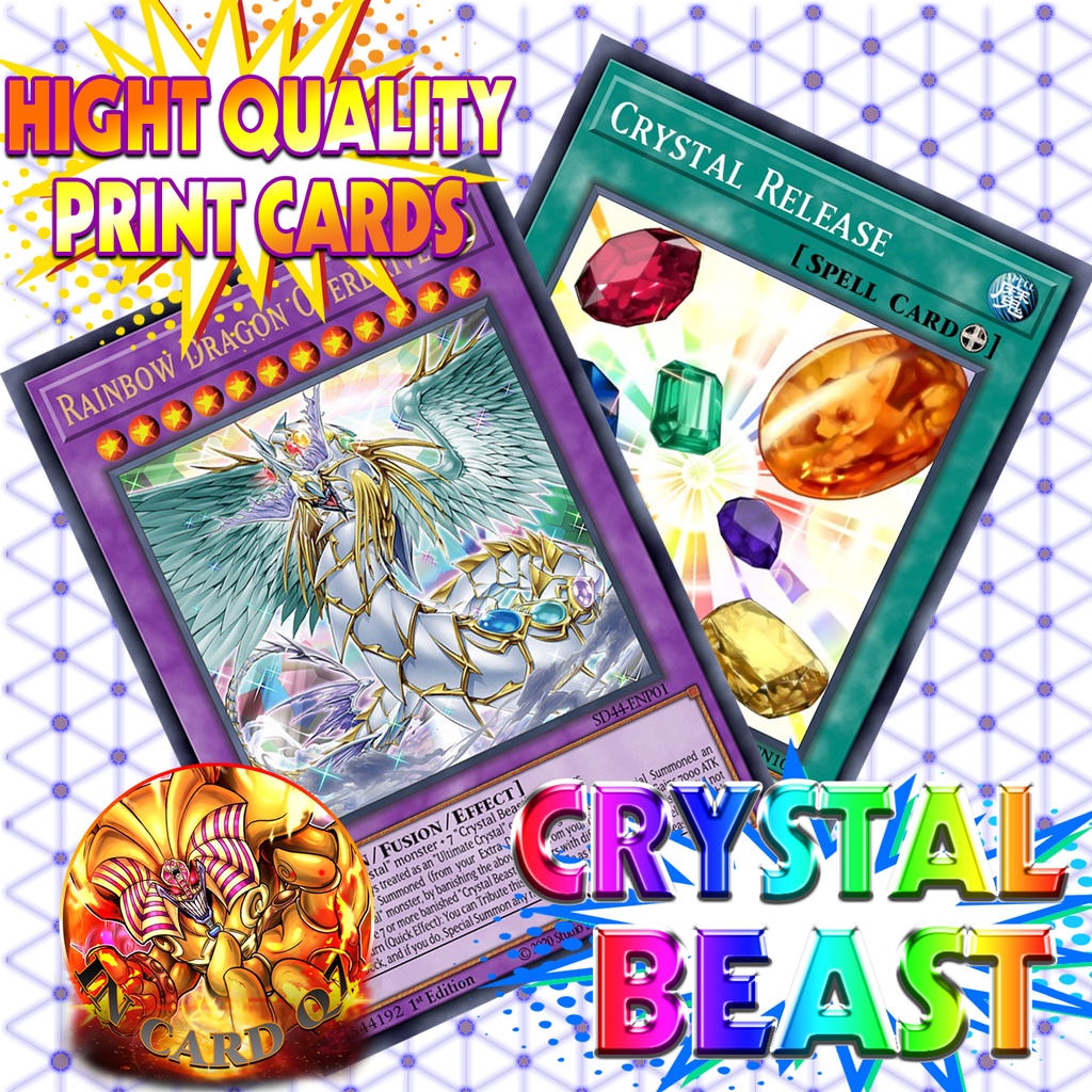 Bộ Bài Yugioh Crystal Beast [Bài in Cao Cấp Cán Màng 2 Mặt] | Shopee ...