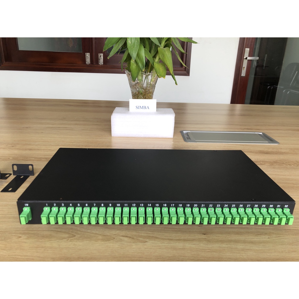 1 Bộ chia quang 32 ngõ Optical Splitter 1X32 dạng LGX module SC/APC gắn ...