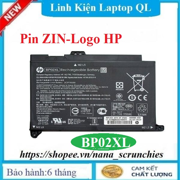 Pin Laptop HP Pavilion 15-AU Type BP02XL HSTNN-LB7H HSTNN-UB7B | Shopee ...