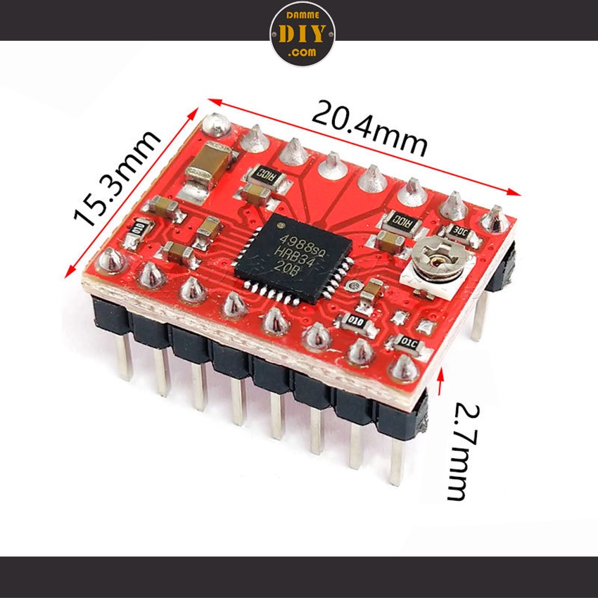 Driver A4988 - DRV8825 Module điều khiển động cơ bước - motor step ...