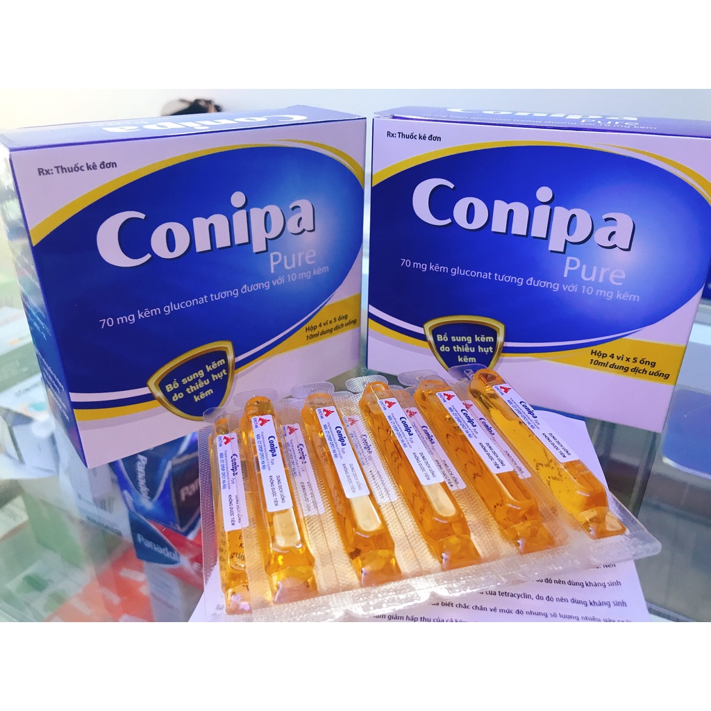 [CHÍNH HÃNG] Conipa Pure bổ sung kẽm hộp 20 ống 5ml | Shopee Việt Nam