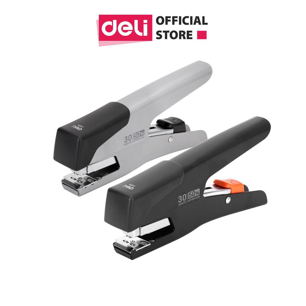 Dập ghim trợ lực 30 tờ Deli 358 (E0358), sử dụng ghim : 24/6 & 26/6 ...