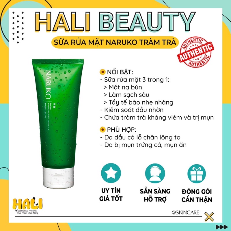 𝗦𝗨̛̃𝗔 𝗥𝗨̛̉𝗔 𝗠𝗔̣̆𝗧 𝗡𝗔𝗥𝗨𝗞𝗢 𝗧𝗥𝗔̀𝗠 𝗧𝗥𝗔̀ 𝟯 𝗜𝗡 𝟭_HALI BEAUTY🌼 | Shopee Việt Nam