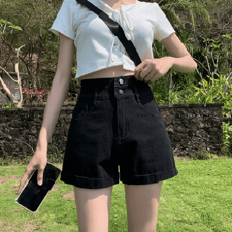 Quần Jean Nữ Ngắn Lưng Cao Sooc Bò đùi ôm Ba Màu đen Trắng Xanh Mặc Thoải Mái S01 Shopee Việt Nam