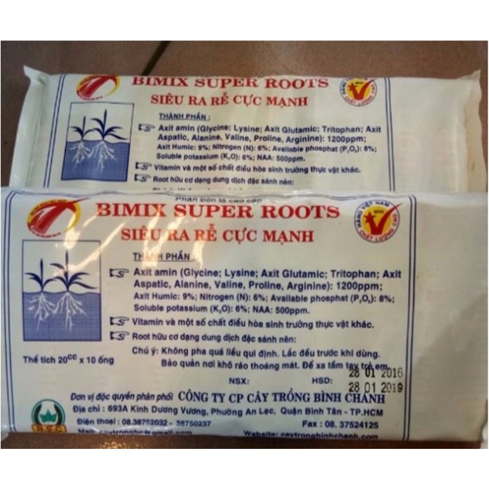 Phân bón lá bimix super roots siêu ra rễ cực mạnh 20ml | Shopee Việt Nam