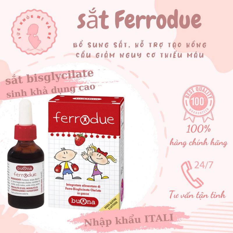 Ferrodue.Bổ Sung Sắt Hữu Cơ Dạng Nhỏ Giọt Giúp Bé Hấp Thụ Tối Đa Sắt ...