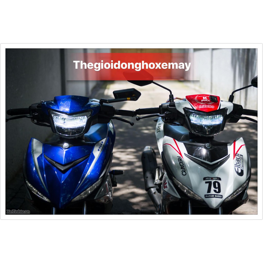 đèn pha led 2 tầng cao cấp LED LIGHT cho xe Exciter 150 | Shopee Việt Nam