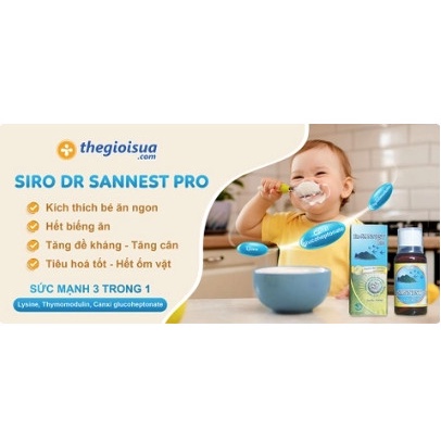 Siro ăn ngon yến sào cao cấp Dr Sannest Pro 100ml | Shopee Việt Nam