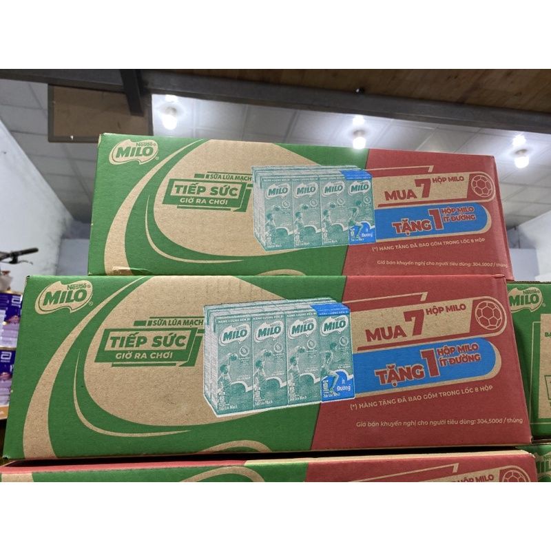 Thùng sữa lúa mạch Nestle Milo hộp 180ml ( thùng 48 hộp) | Shopee Việt Nam