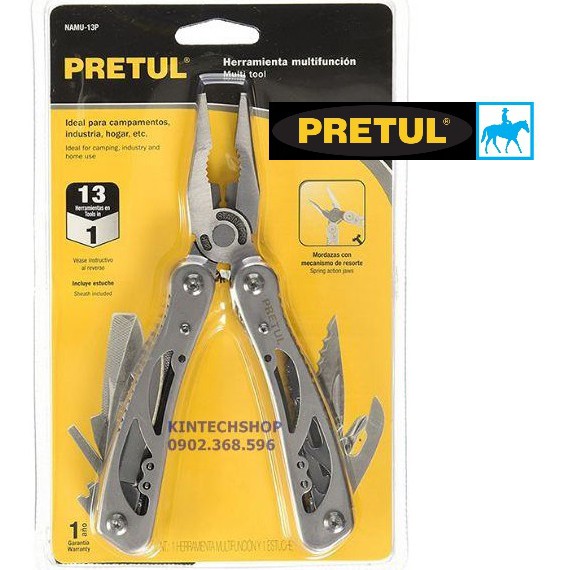 Bộ Kềm Xếp Du lịch 13 Chức Năng tiện lợi Multi Tool Truper PRETUL 24105 ...